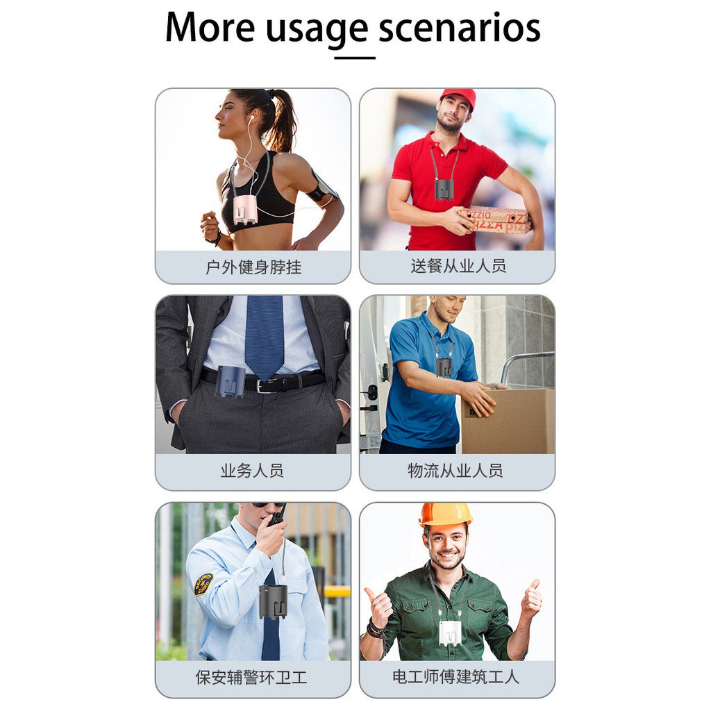 eTxD 4 In 1 USB Charging Portable Outdoor Cooling Fan Mobile Mini Waist ...