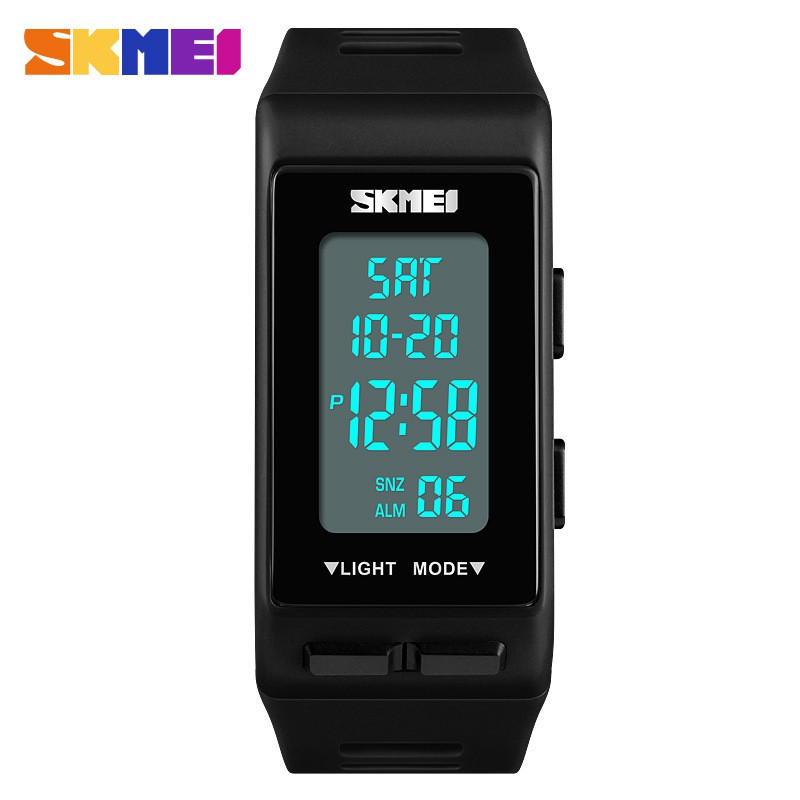 Fashion sports digital display digital watch dual time alarm couple ...