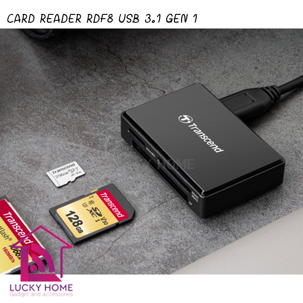 TRANSCEND CARD READER RDF8 USB 3.1 GEN 1 ประกันศูนย์ 2 ปี - luckyhome ...
