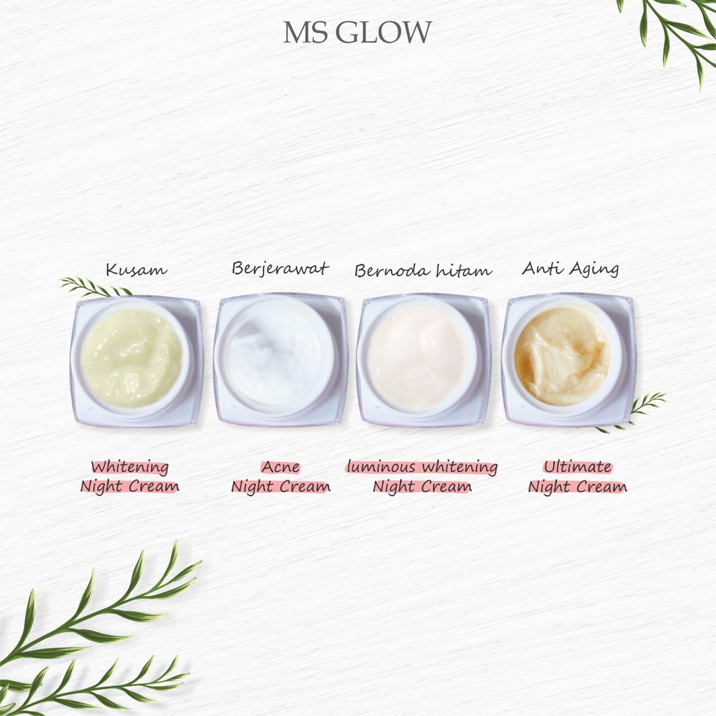 Ms GLOW - Ultimate Night Cream ครีมบํารุงผิวหน้า (ขายดั้งเดิม ...