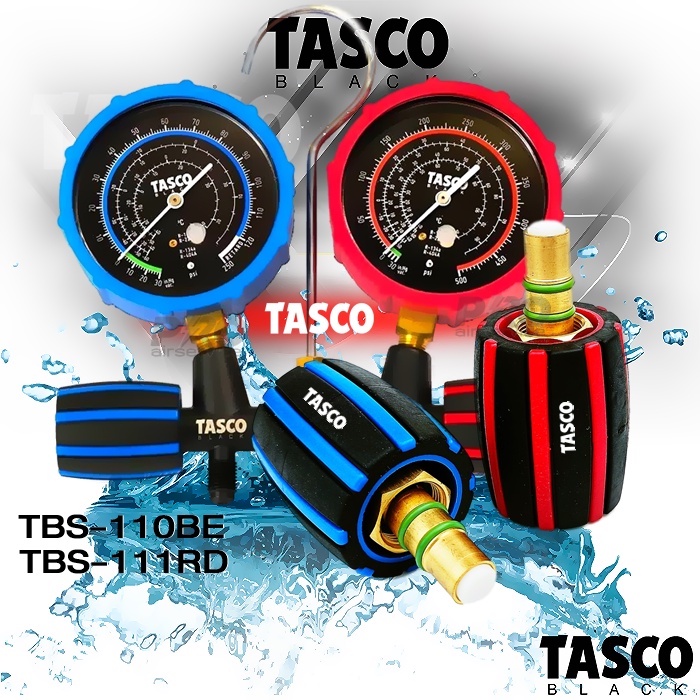 TASCO BLACK Valve TBS-110BE TBS-111RD Manifold Gauge TB120SM II ...