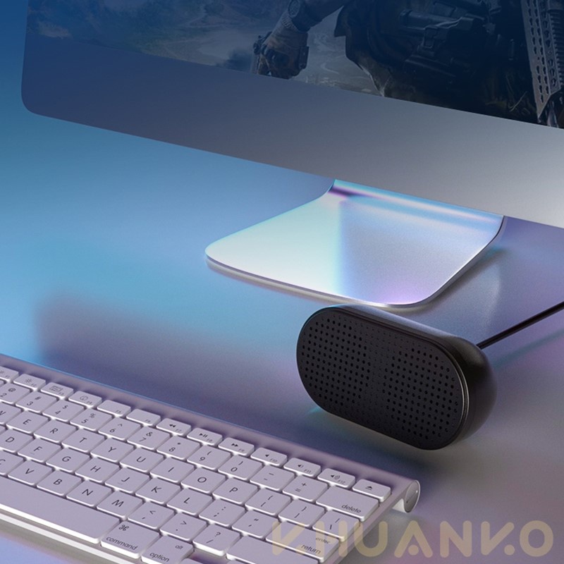 ลําโพงสเตอริโอมัลติมีเดีย Usb สําหรับโน๊ตบุ๊คแล็ปท็อป Pc (สีดํา) Jvmv ...