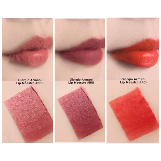 Giorgio Armani Lip Maestro Velvety Liquid Lipstick Velvety Mat Lipstick ...