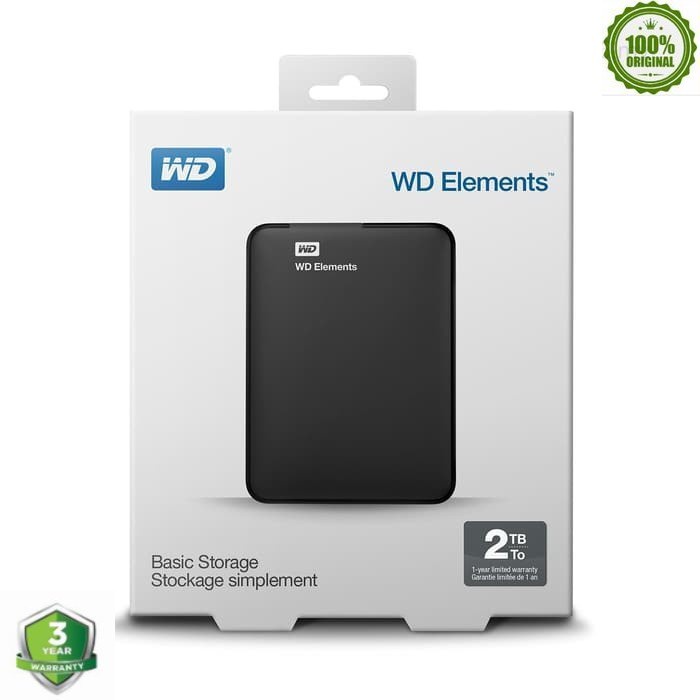 WD Element Hard Disk Eksternal 2TB USB 3.0 2.5 - 91yg5nzmfm - ThaiPick