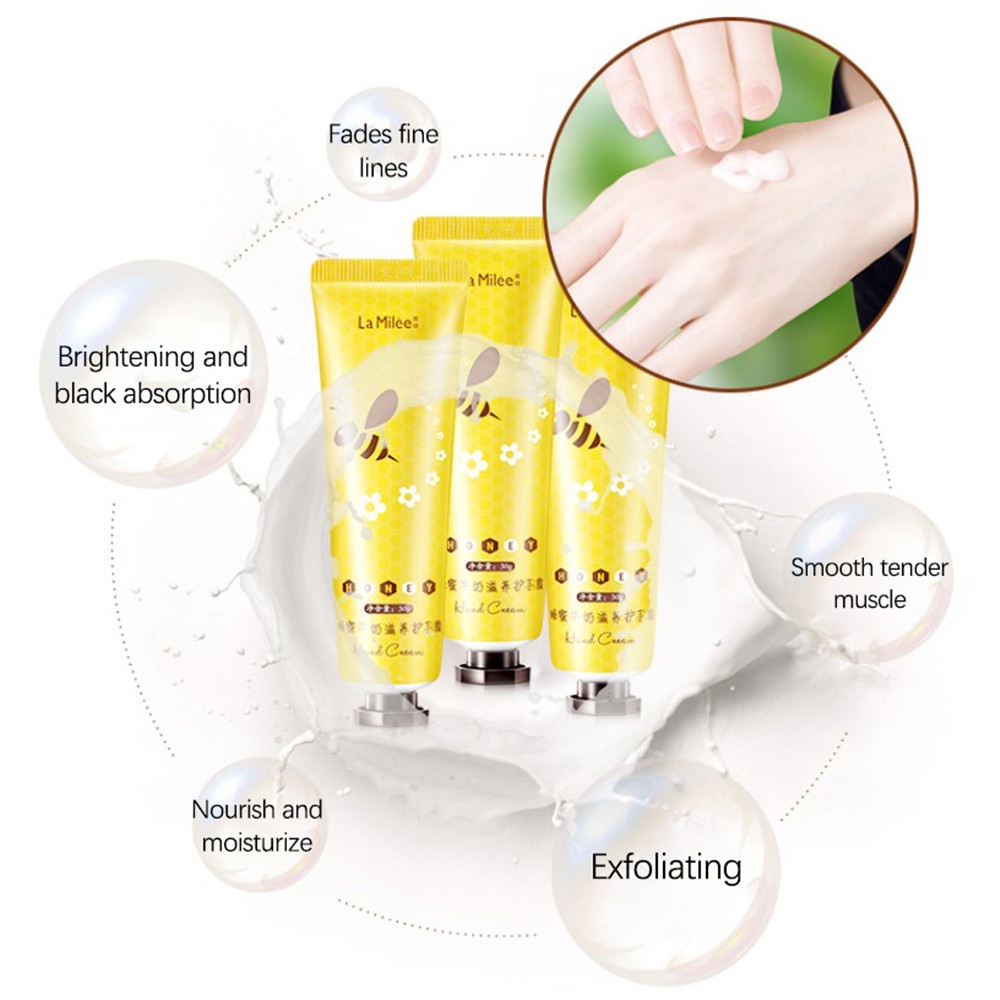 LAMILEE Honey Milk Hand Cream Anti-Dryness Moisturizing Anti chapping ...