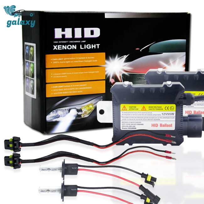 หลอดไฟ Xenon HID 55 W H 1 HID Xenon 3000-12000 K สำหรับรถยนต์ 2 ชิ้น ...