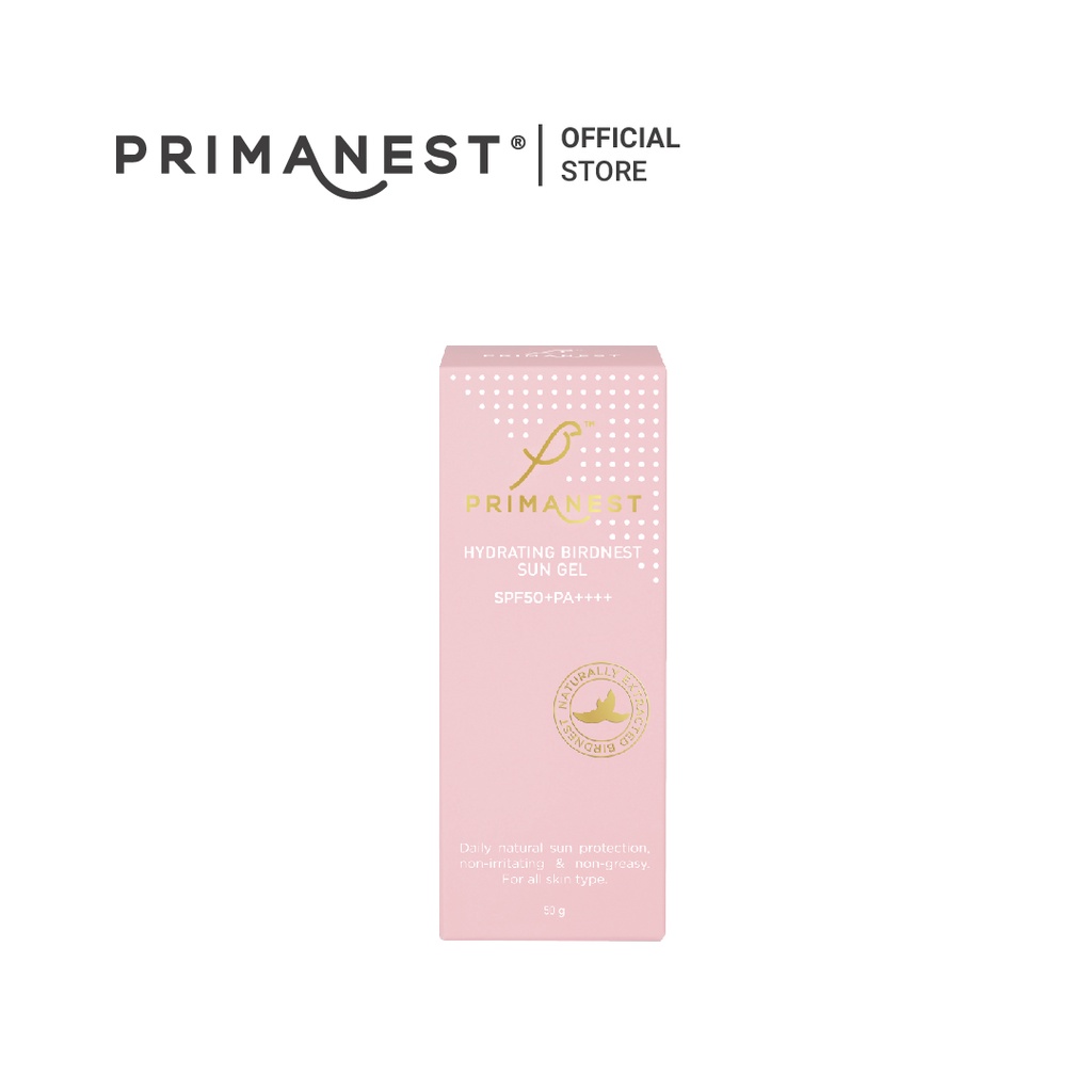 PrimaNest Hydrating Birdnest Sun Gel SPF50 PA 50 g พรีมาเนสท์ ครีมกันแดดสูตรเจล เนื้อบางเบาพิเศษ ...