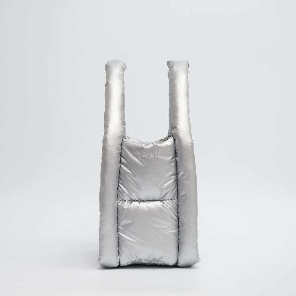LONGLAI BLOWEE TOTE BAG - SILVER - longlaileather - ThaiPick