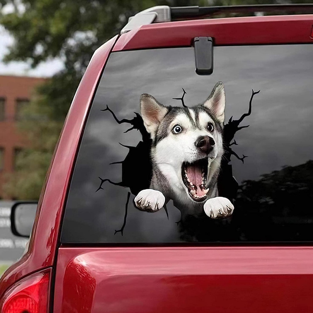 สติกเกอร์ไวนิล ลายสุนัขบูลด็อก สําหรับติดตกแต่งรถยนต์ E4I2 - 7modifier.th - ThaiPick