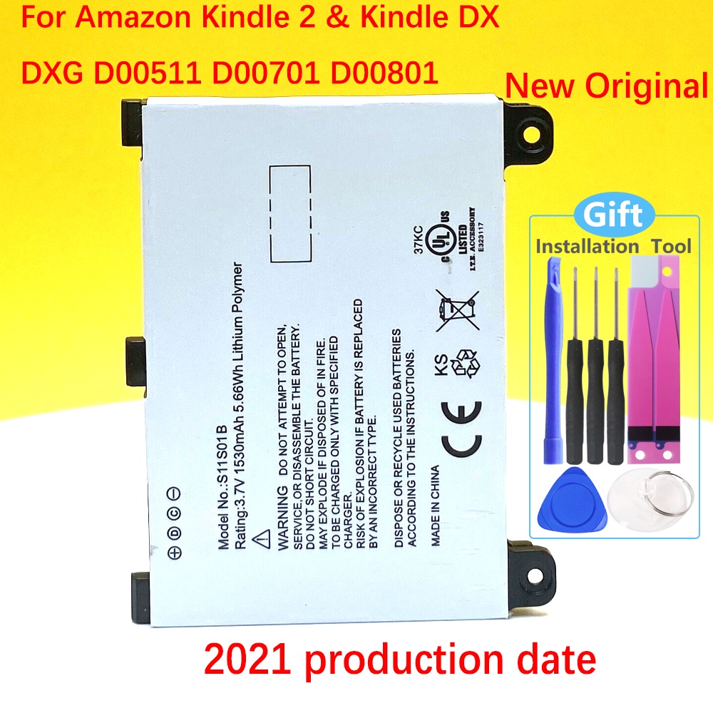 New Original S11S01B 1530mAh Battery For Amazon1 Kindle 2 kindle DX DXG ...