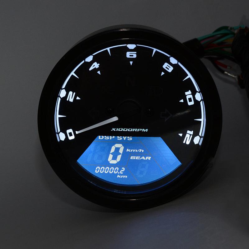 In StockDC 12V Motorcycle Digital Instrument Speedometer Odometer ...