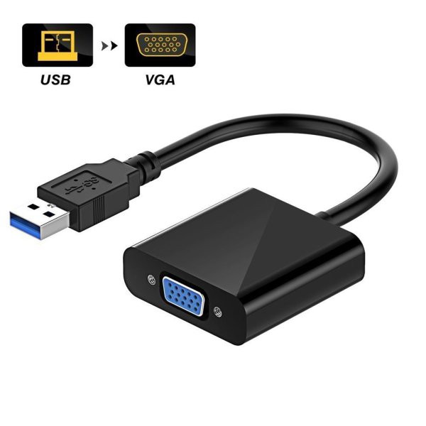 USB 3.0 to VGA อะแดปเตอร์ USB to VGA Video Graphic Card Display ...