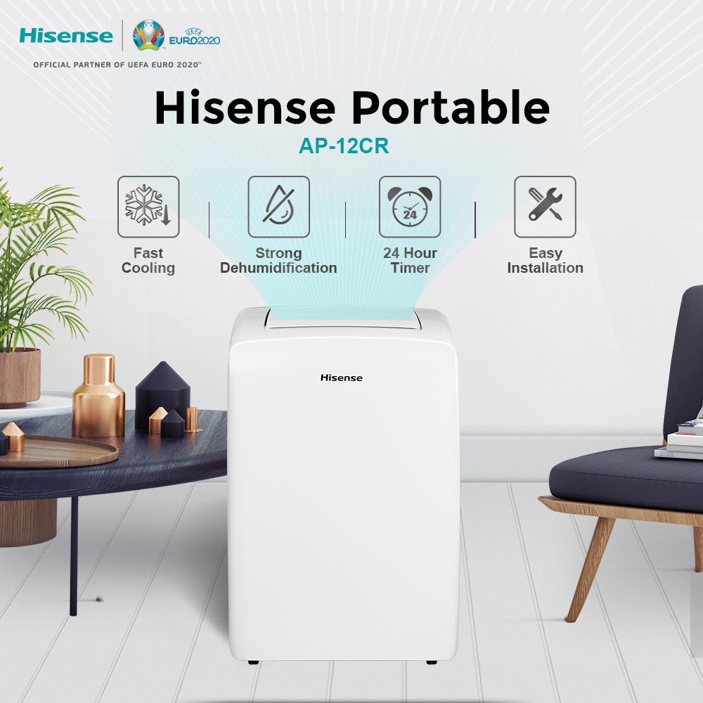 Hisense แอร์เคลื่อนที่ 12000 BTU AP-12CR4RNXS00 portable air ...