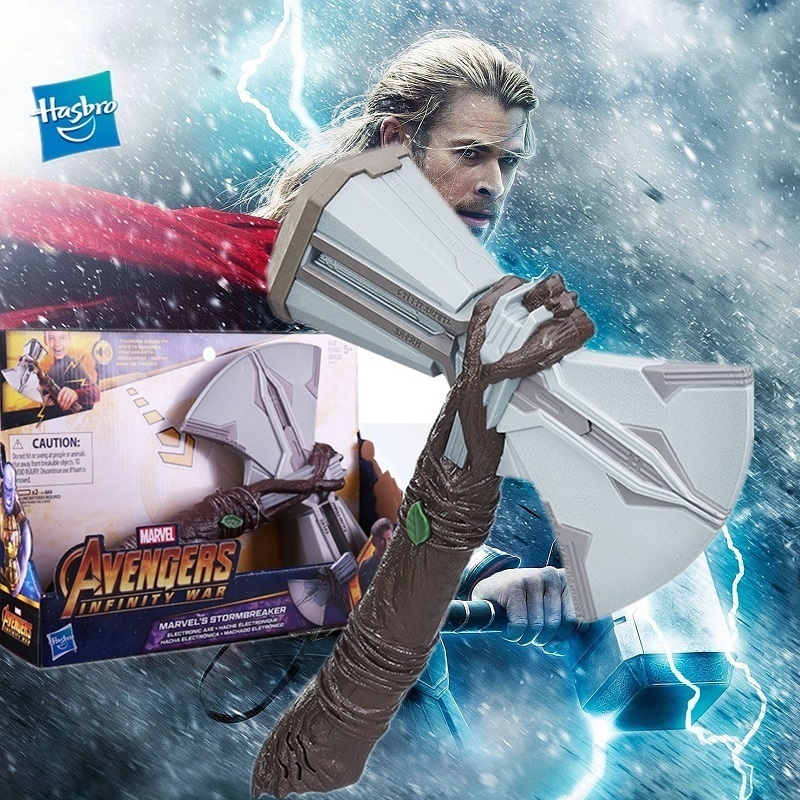 Hasbro Avengers 3 Movie Series Thor's Hammer Thor's Axe E0617 Sounding ...