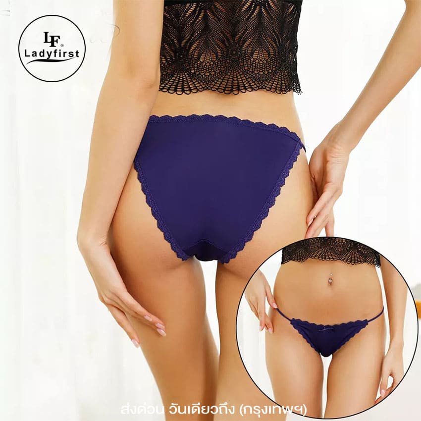 LF LadyFirst กางเกงใน กางเกงในสายเดี่ยว จีสตริง G String กางเกงในลูกไม้สายเดี่ยว ผู้หญิง ...