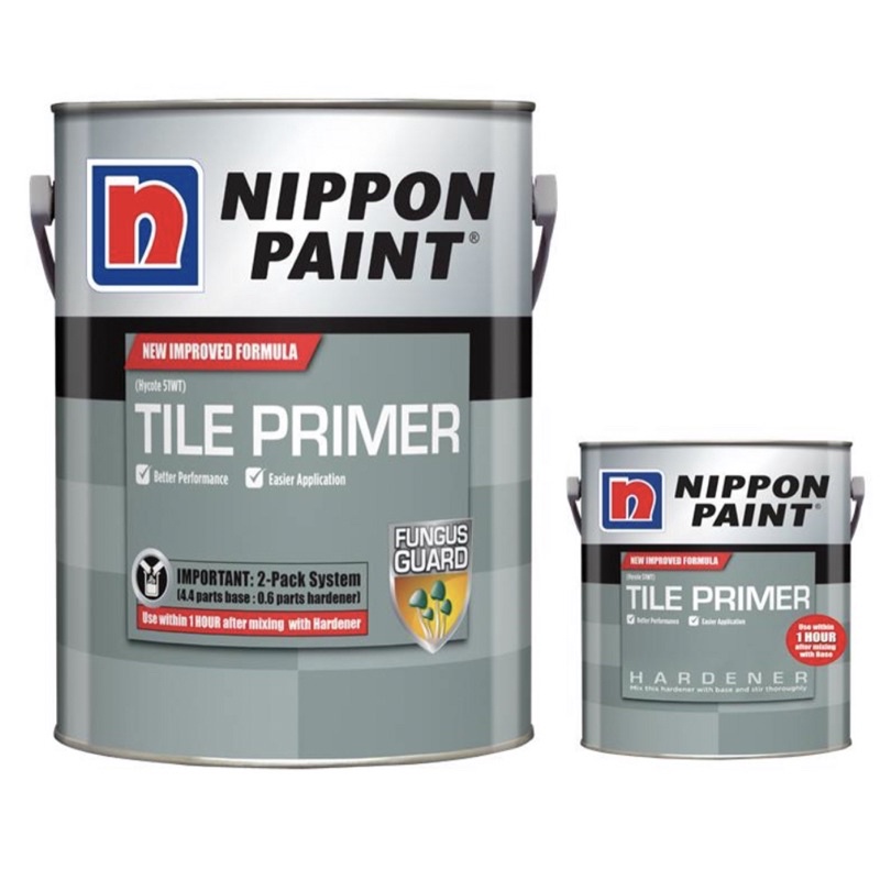 Nippon Paint สีรองพื้นอีพอกซี่ รองพื้นทากระเบื้อง นิปปอน เพนต์ ไทล์ ไพร ...