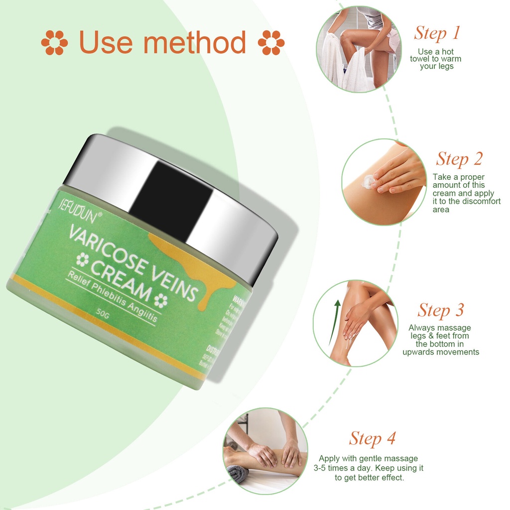 SEFUDUNครีมทาเส้นเลือดขอด ผ่อนคายเส้นเลือดให้เลือดหมุนเวียนได้ดีขึ้น ลด ...