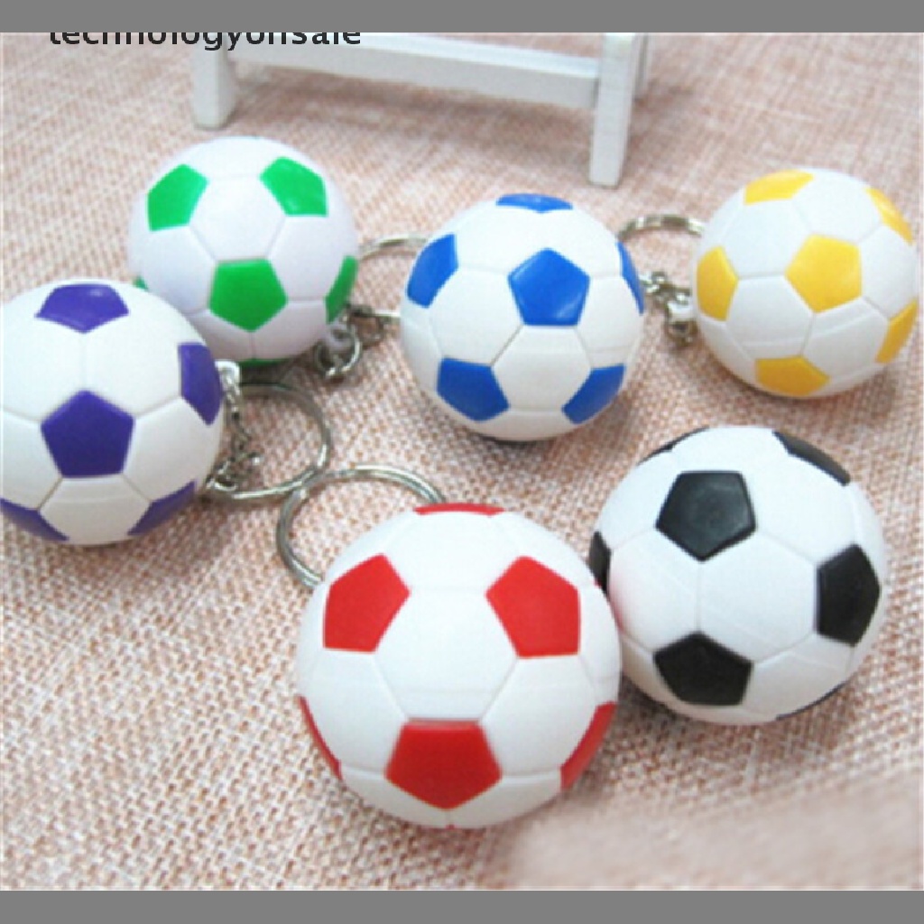 technologyonsale พวงกุญแจโลหะ จี้รูปฟุตบอล Soccor ball สไตล์สปอร์ต ...