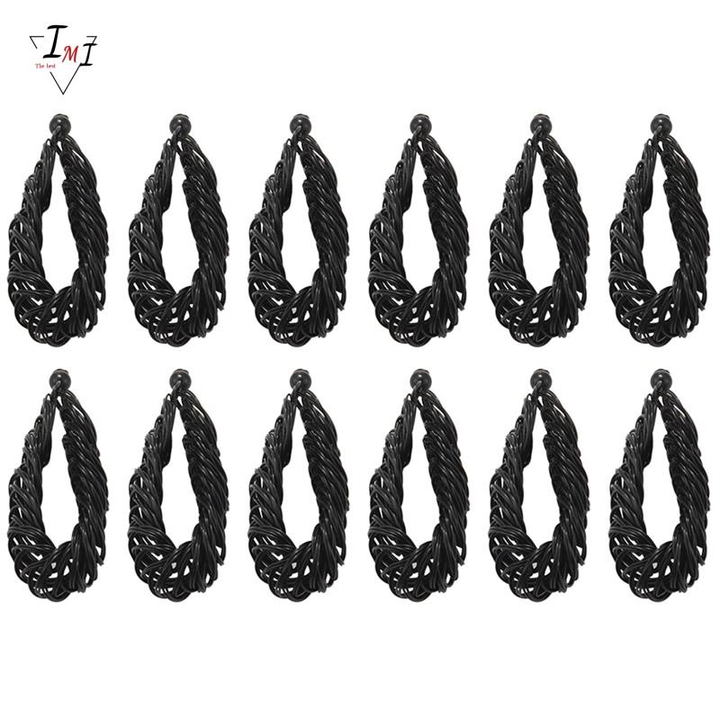 12 Pieces Black Choker Necklace Stretch Gothic Henna Elastic Choker ...