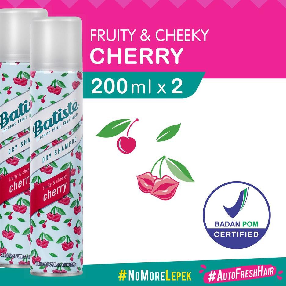 > ซื้อ 1 GET 1 Batiste Fruity & Cheeky Dry แชมพู 200มล. | Shopee Thailand