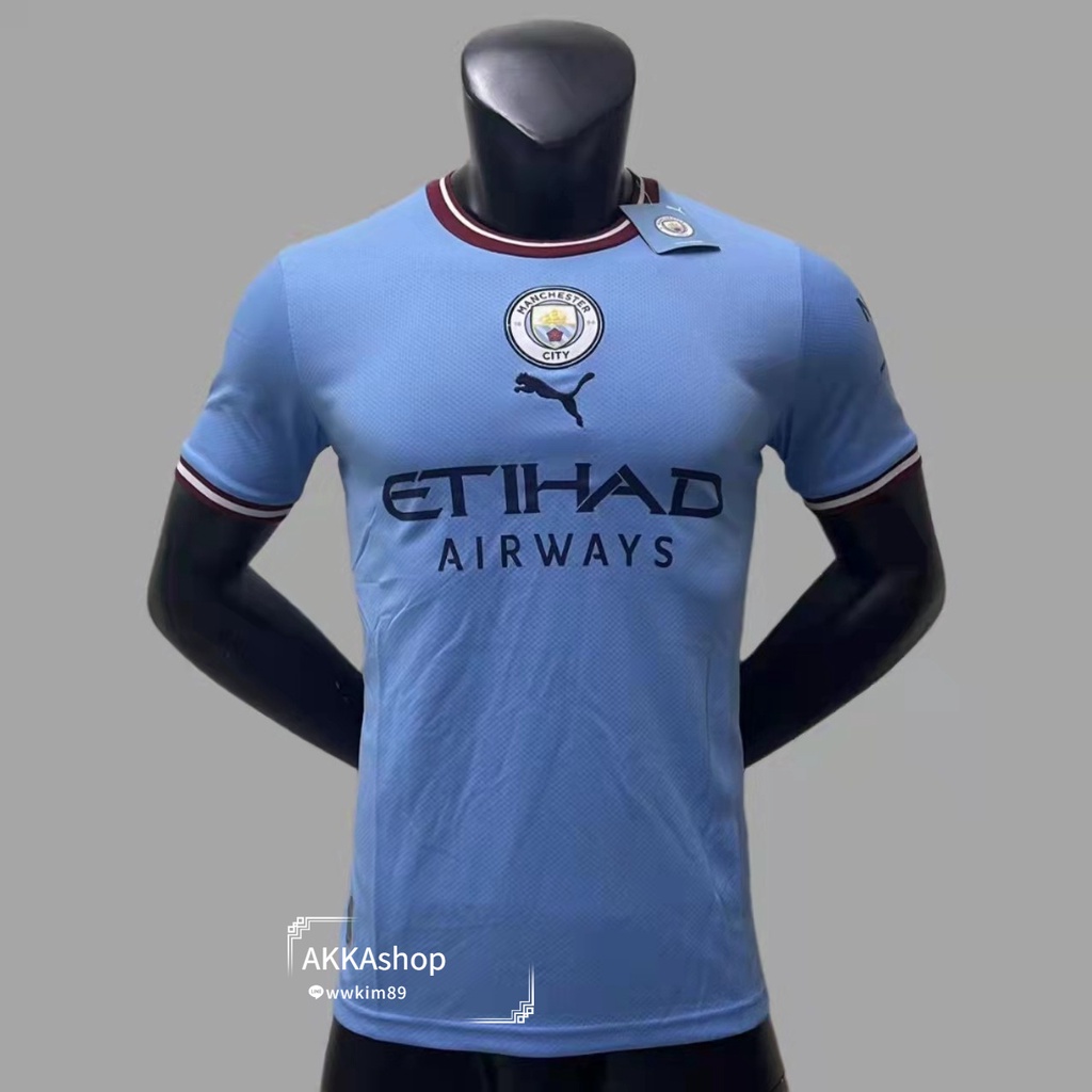Man City Home Jersey 2022-23 HAALAND เสื้อฟุตบอล GREALISH MAHREZ DE BRUYNE FODEN 2022-2023(AAA ...
