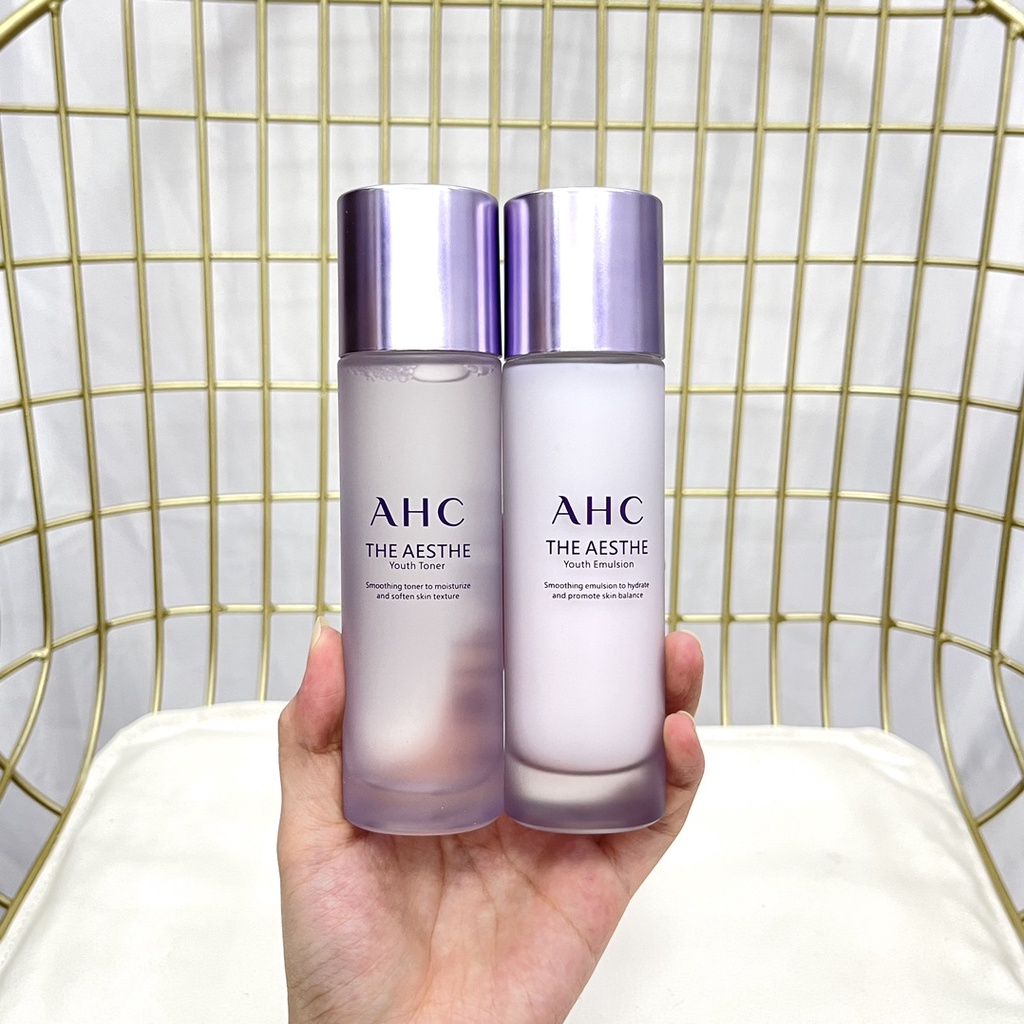 Beauty Shop Korea AHC Lavender Set Box Water Cream Essence Moisturizing ...