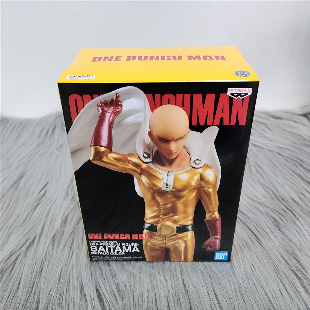 อนิเมะ al Bandai BANPRESTO Anime One Punch Man Saitama Golden Color PVC ...