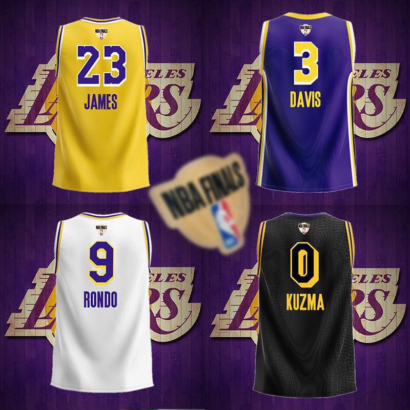( Four Colors ) 2020 Nba Finals Nba เสื้อกีฬาแขนสั้นสําหรับผู้ชาย ...