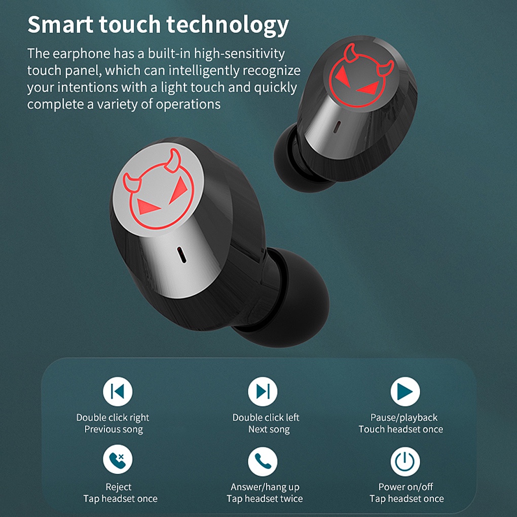 CocoEarbuds In-ear Wireless IPX6 Waterproof Earphones Rechargeable ...