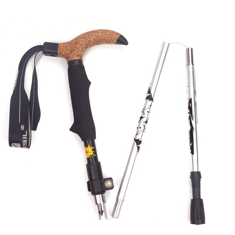 Walking cane Telescopic baton folding Walking Sticks Aluminum Alloy ...