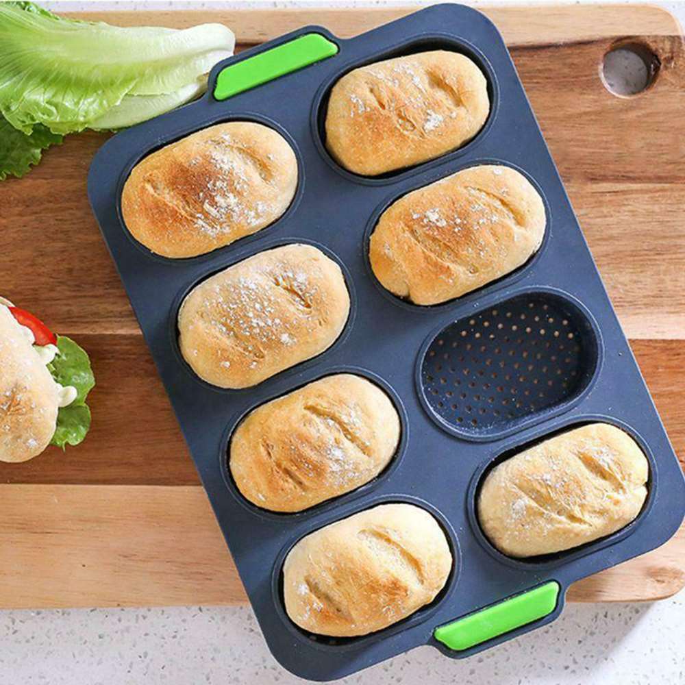 Mini Baguette Baking Tray, Non-stick Perforated Pan - Bread Crisping ...