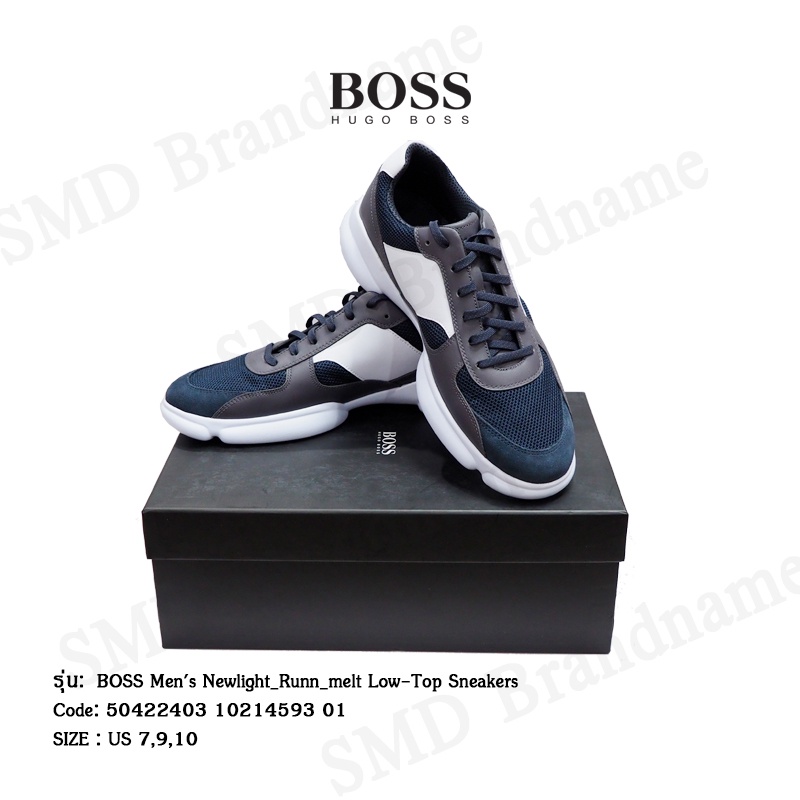 HUGO BOSS รองเท้าผ้าใบผู้ชาย รุ่น BOSS Mens NewlightRunnmelt Low-Top ...