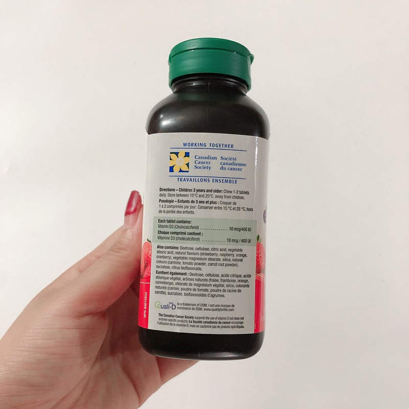 ☑Spot Canada Jamieson Health Child vd D3 วิตามินดีเม็ดเคี้ยวอาหารเสริม ...