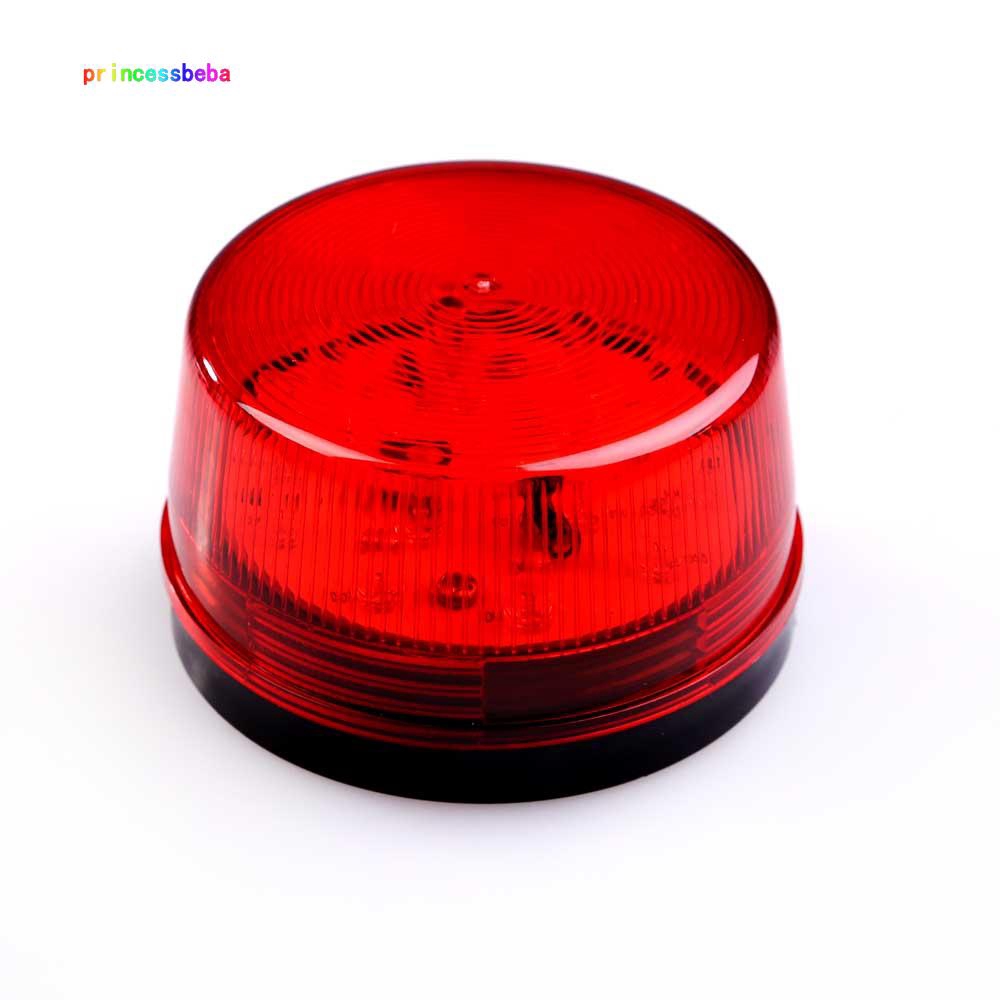 Beba☀LED 12V Security Alarm Strobe Signal Warning Siren Blue Red ...