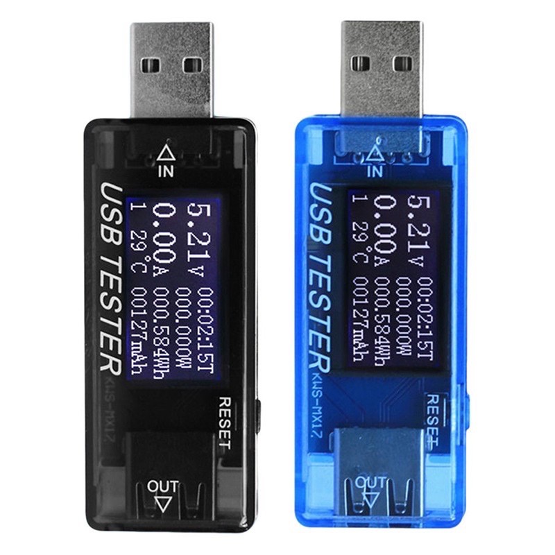 มิเตอร์ USB Tester วัดโวลต์สูงสุด 30 V รองรับ QC2.0 , QC3.0 (KWS-MX17 ...