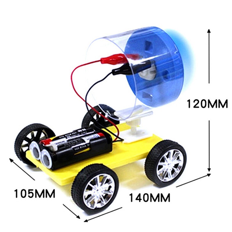 Colorfulswallowfree Kid Diy Wooden Single-Wing Wind Car Assembly Model ...