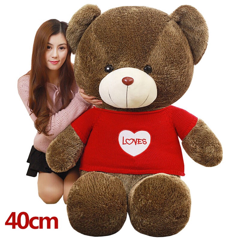 Cute Teddy Bear Plush Doll Stuffed Animal Toy For Kids Girls Gift Home ...