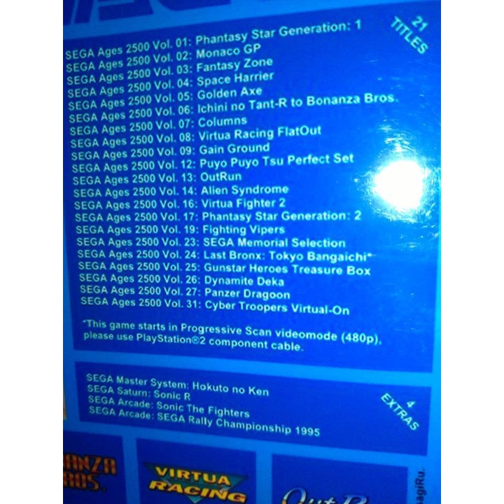 SEGA AGES 2500 Collection Ps2 - gk_crow - ThaiPick