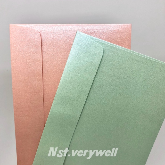 ซองใส่การ์ด 4x6 นิ้ว เมทัลลิค (50ซอง) มุก no.C6 - lee.panich - ThaiPick