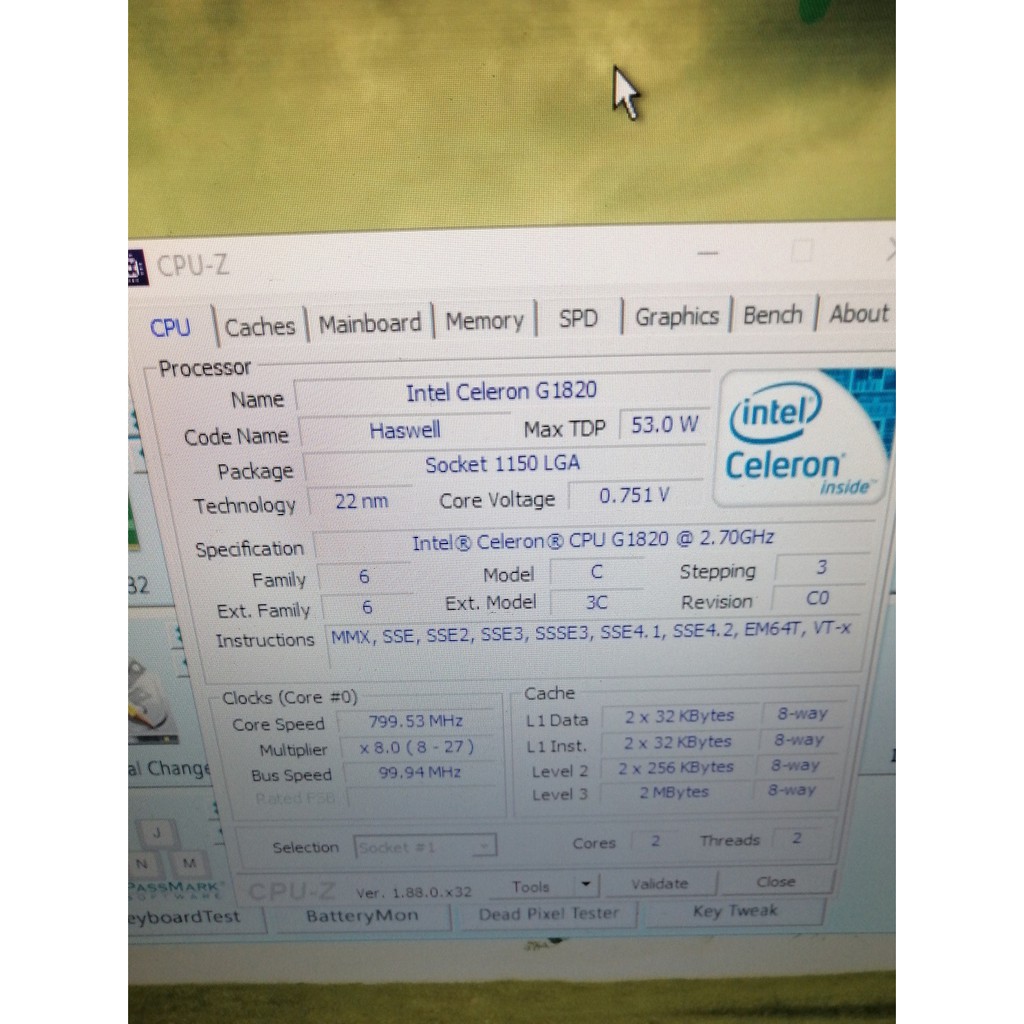 ขายชุด 1150 cpu G1820 2.70 ghz พร้อมบอร์ด asrock H81M-VG4 (มือสอง) - montree_2520 - ThaiPick