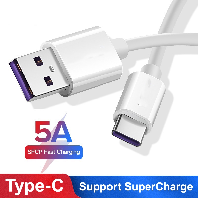 Huawei Super Fast สายชาร์จ USB 5A Type-C สำหรับ Huawei P40 P30 P20 Pro ...