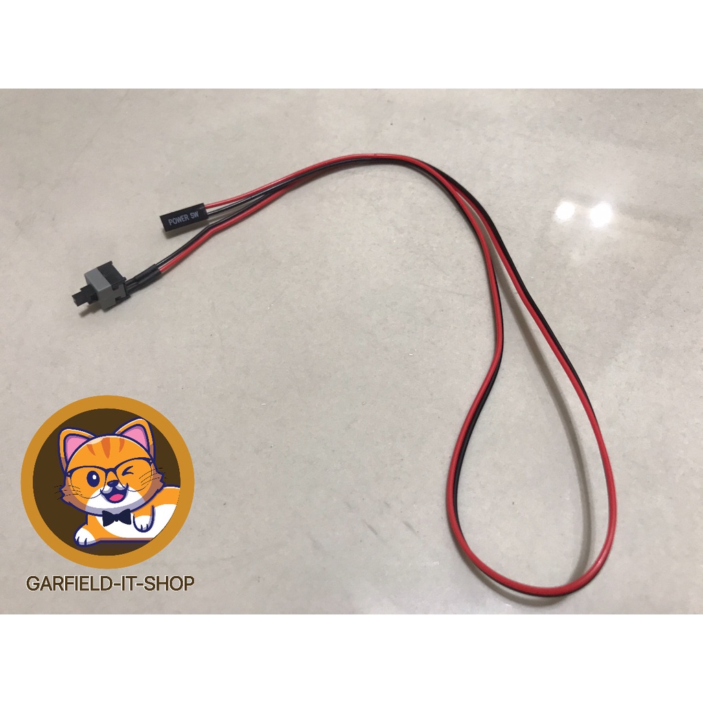 (มีส่งด่วนใน 1 วัน) ราคาส่ง 7บาท Power Switch PC 50 cm. สวิทช์ปิดเปิด ...