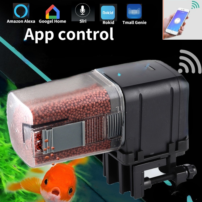 อัตโนมัติป้อนAutomatic Aquarium Fish Tank Food Feeder TimingWifi ...