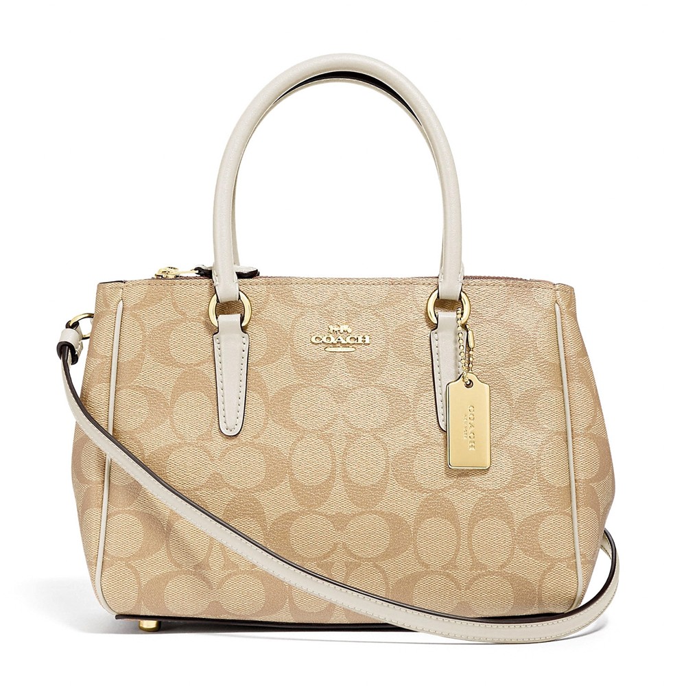 ของแท้100% COACH F67027 MINI SURREY CARRYALL IN SIGNATURE CANVAS (IMDQC ...