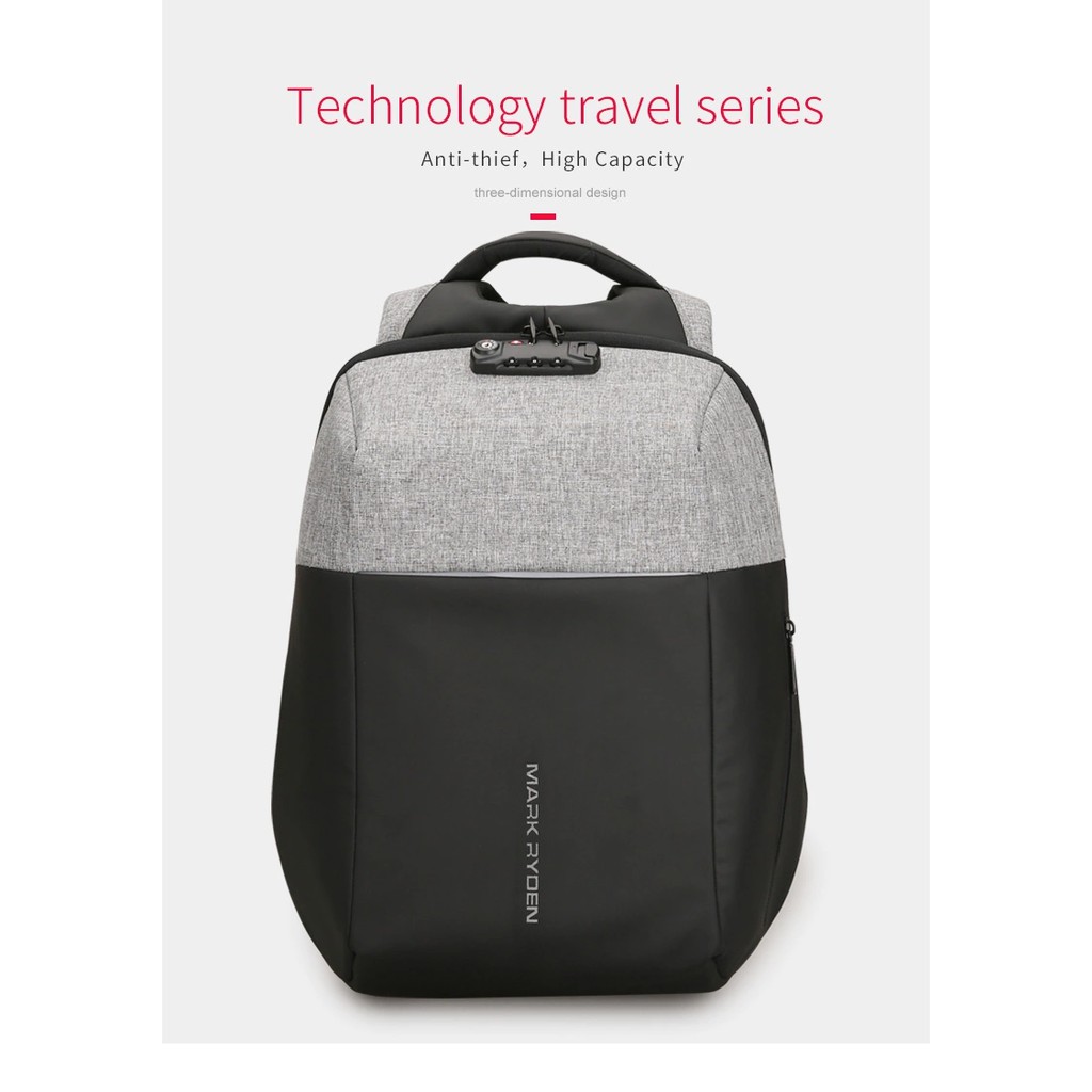 Mark Ryden 6768 Stylish laptop backpack with front EVA reinforced and ...