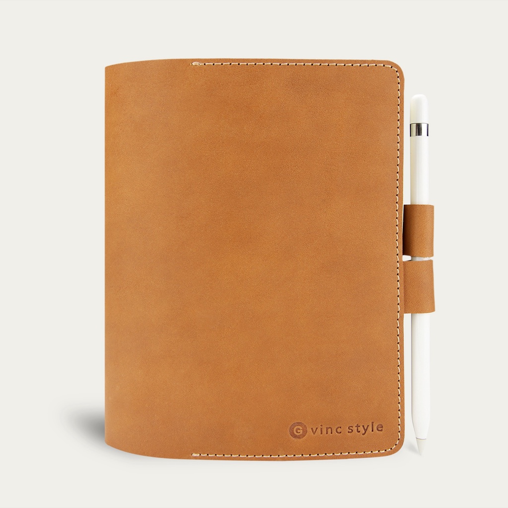 สมุดโน๊ต สมุดออแกไนเซอร์ Leather Pen Lock Notebook (M) - สีเบจ | Shopee ...