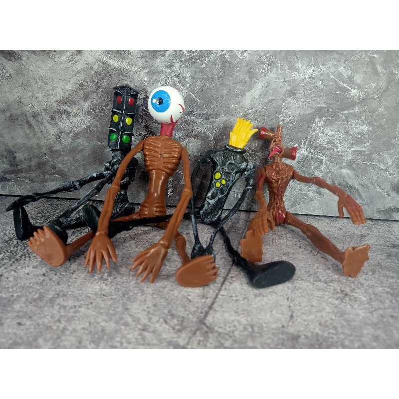 โมเดล Siren Head scp 6789 กับ scp อื่นๆ 1ชุดมี4แบบ สูง 23-25เซนติเมตร ...