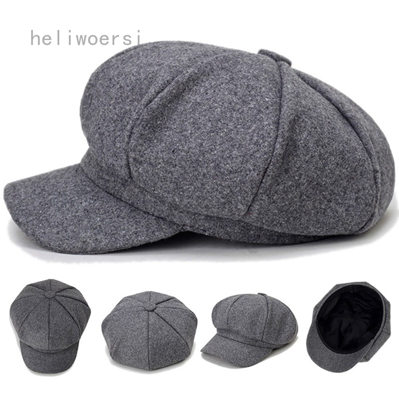 Fashion Vintage Women'S Men'S Octagonal Cap Newsboy Cap Painter Beret ...