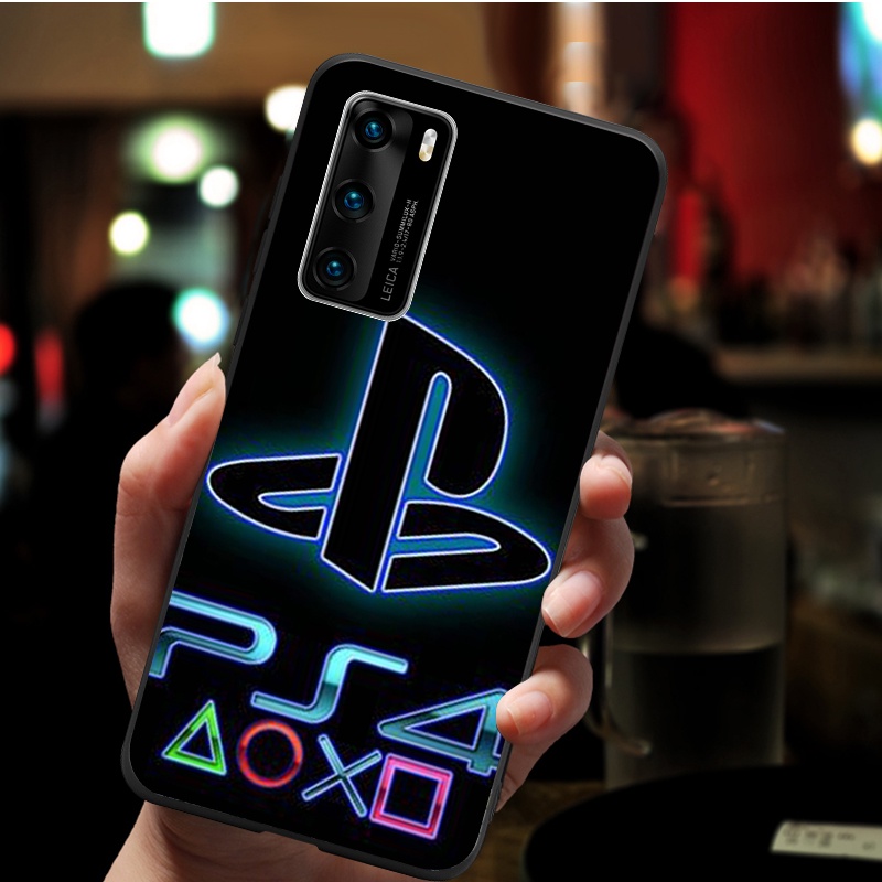 เคสโทรศัพท์มือถือ TPU แบบนิ่ม ลาย Playstation สีดํา สําหรับ Huawei P40 ...