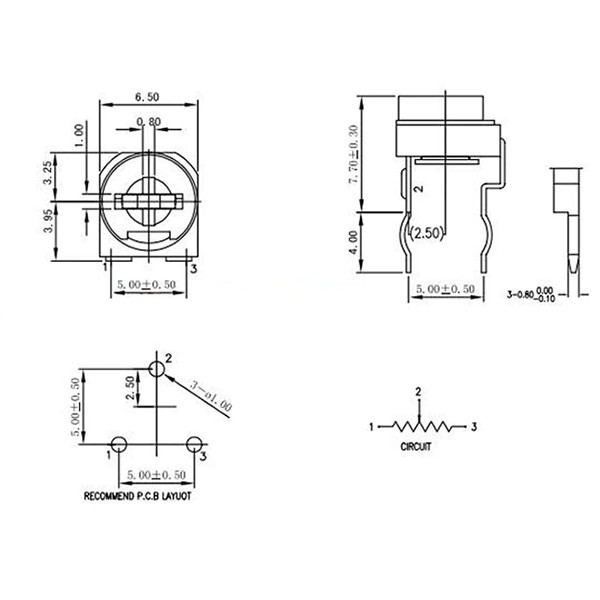 VR Variable Resistor ตัวต้านทานปรับค่าได้ เกือกม้า - mirinda_it - ThaiPick
